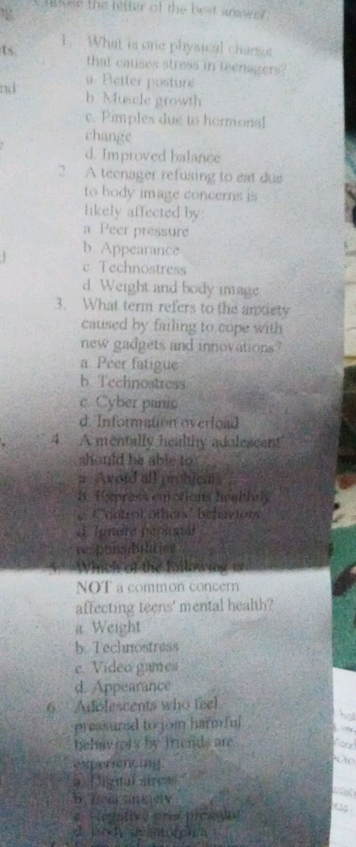 1. What is one physical change that causes | StudyX