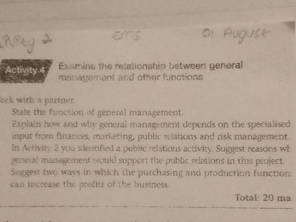 Examine the relationship between general | StudyX