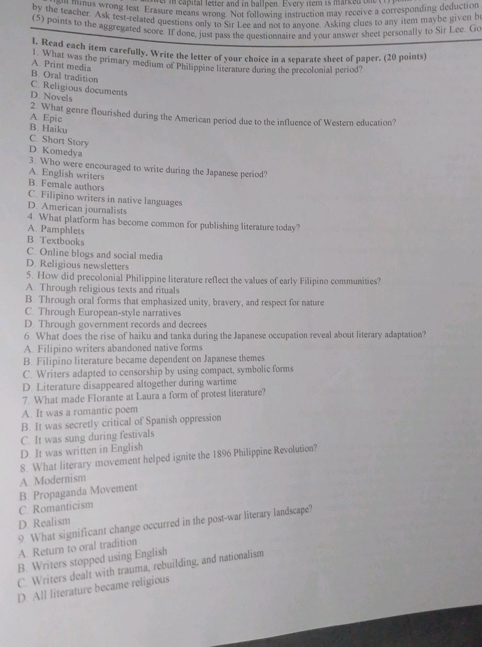 What was the primary medium of Philippine