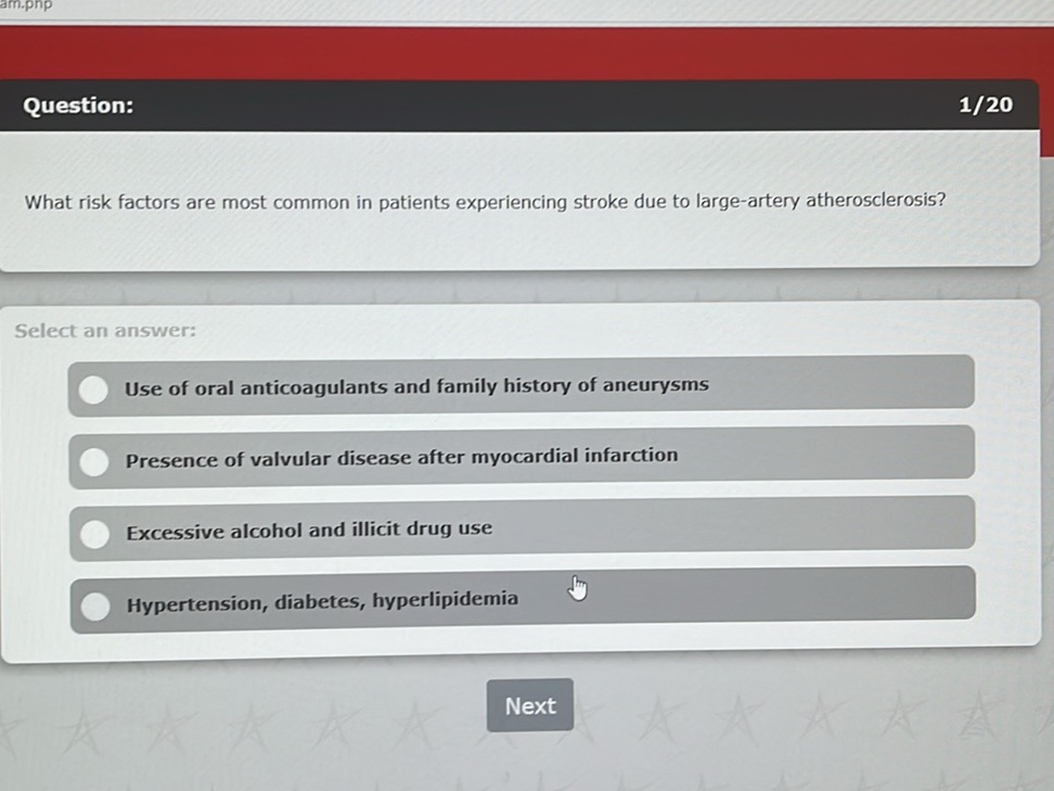 What risk factors are most common in | StudyX