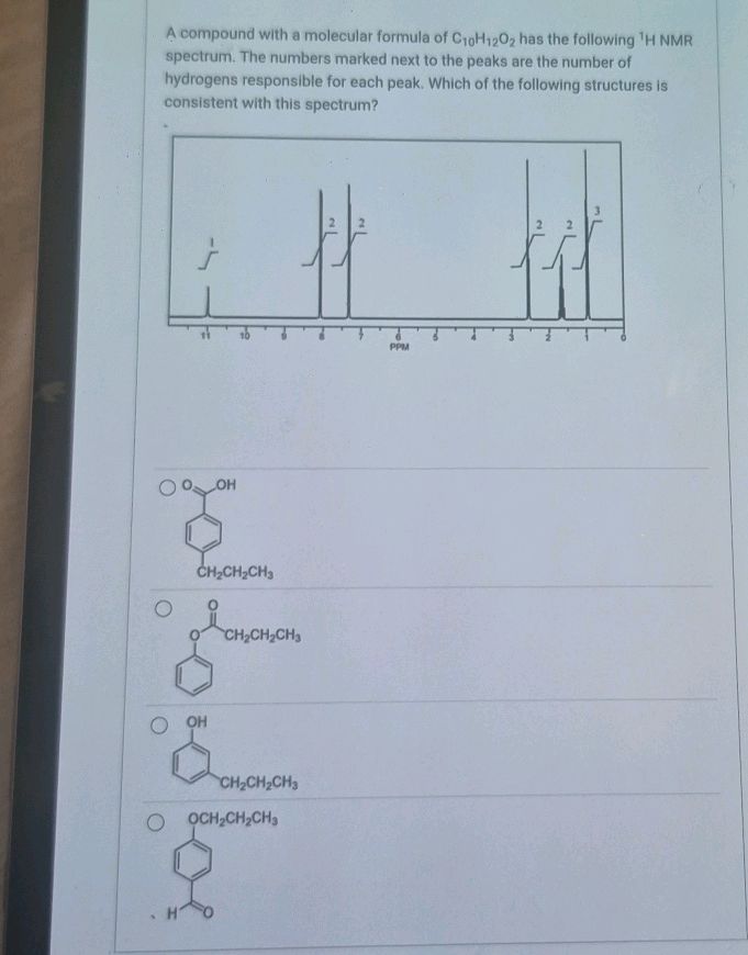 A compound with a molecular formula of | StudyX