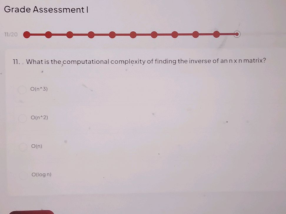 What is the computational complexity of | StudyX