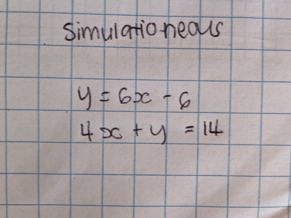 Solving Simultaneous Equations | StudyX
