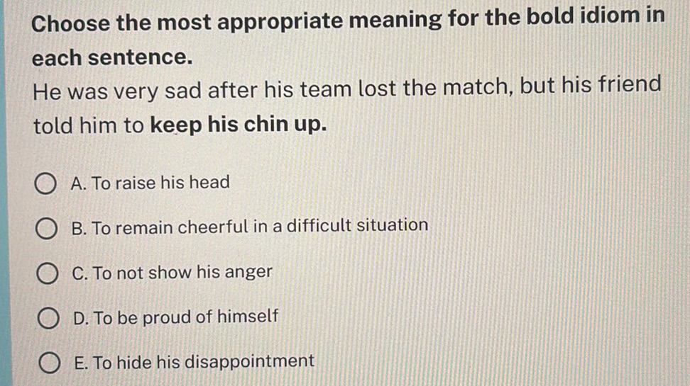 Choose the most appropriate meaning for the | StudyX