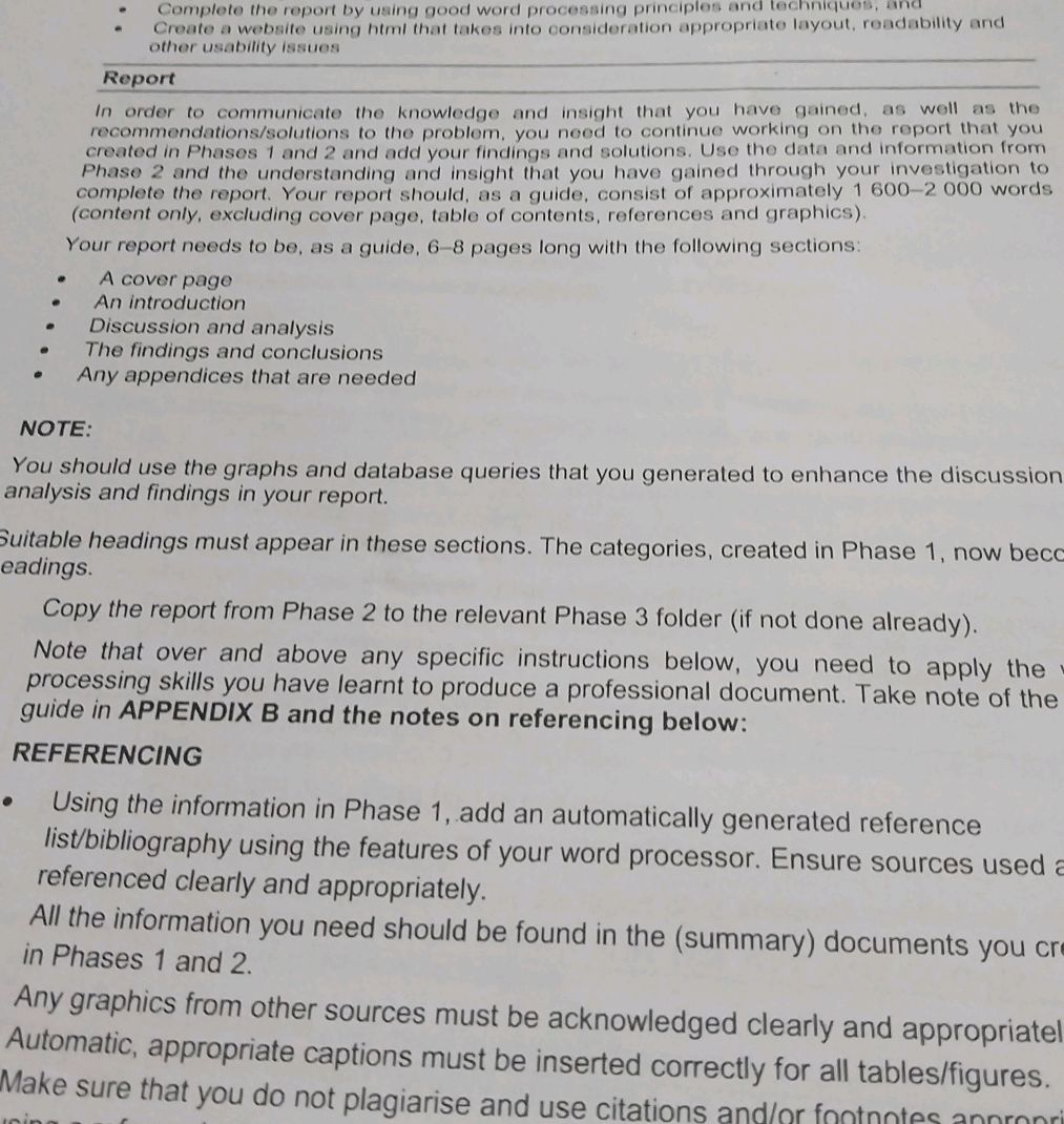 Complete the report by using good word