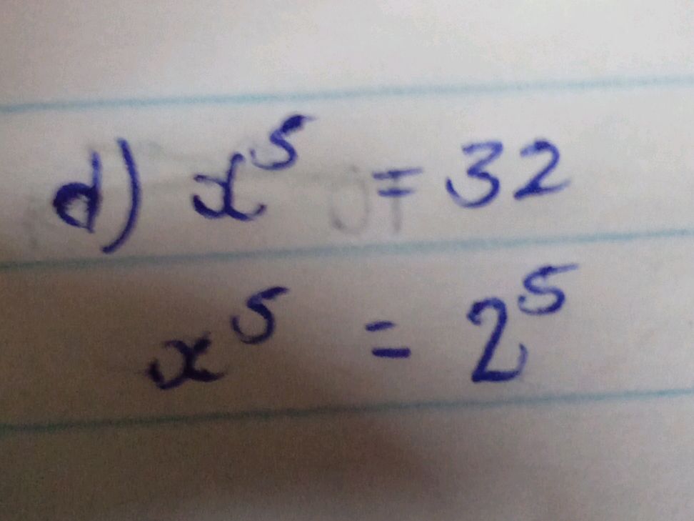 Solve x^5 = 32 | StudyX