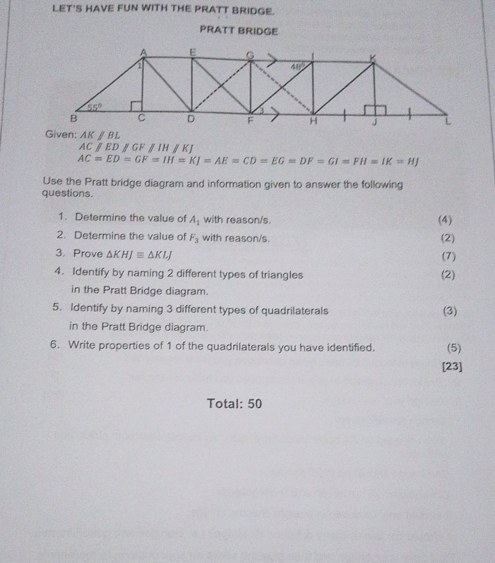 LET'S HAVE FUN WITH THE PRATT BRIDGE. PRATT | StudyX
