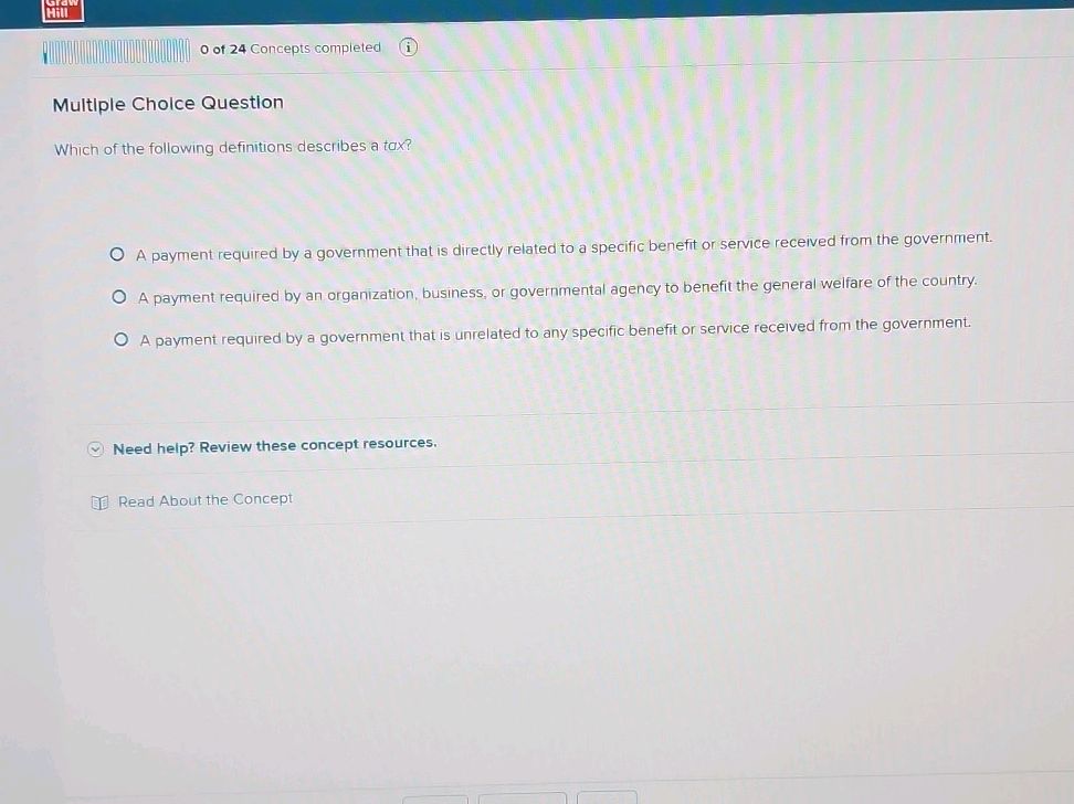 सोil 0 of 24 Concepts completed (i) | StudyX