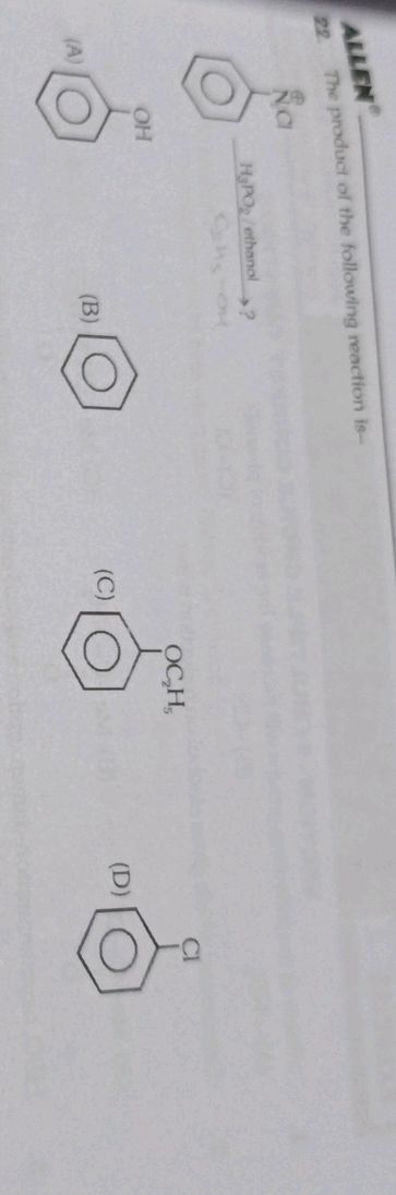 The product of the following reaction is-