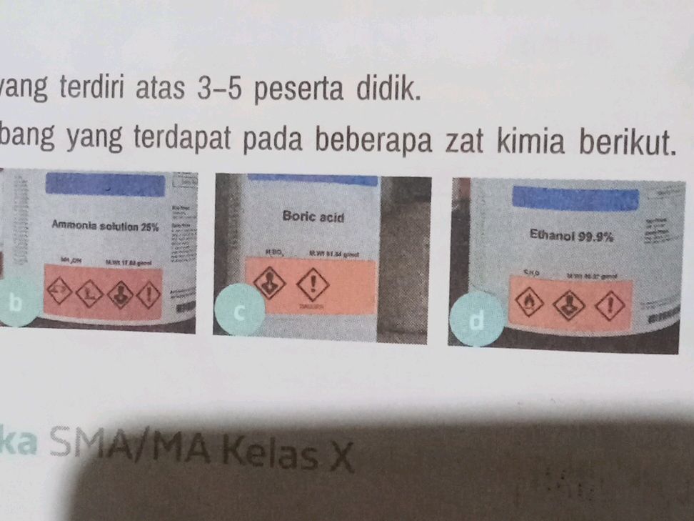 Ammonia solution 25% Boric acid Ethanol | StudyX