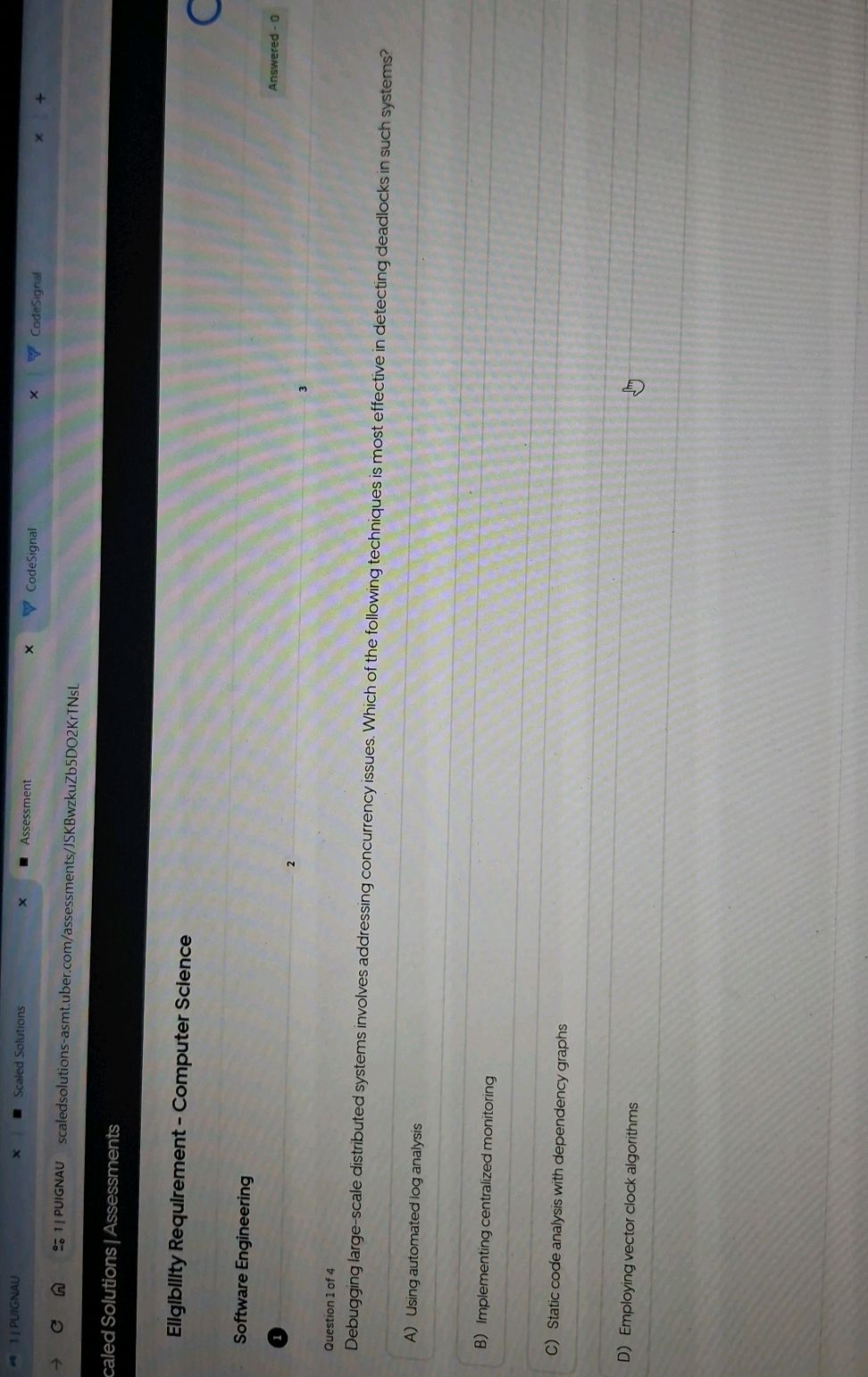 Debugging large-scale distributed systems | StudyX