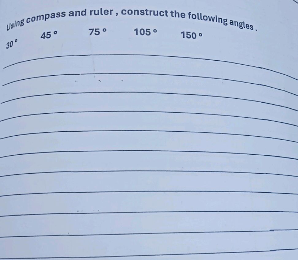 Using compass and ruler, construct the | StudyX