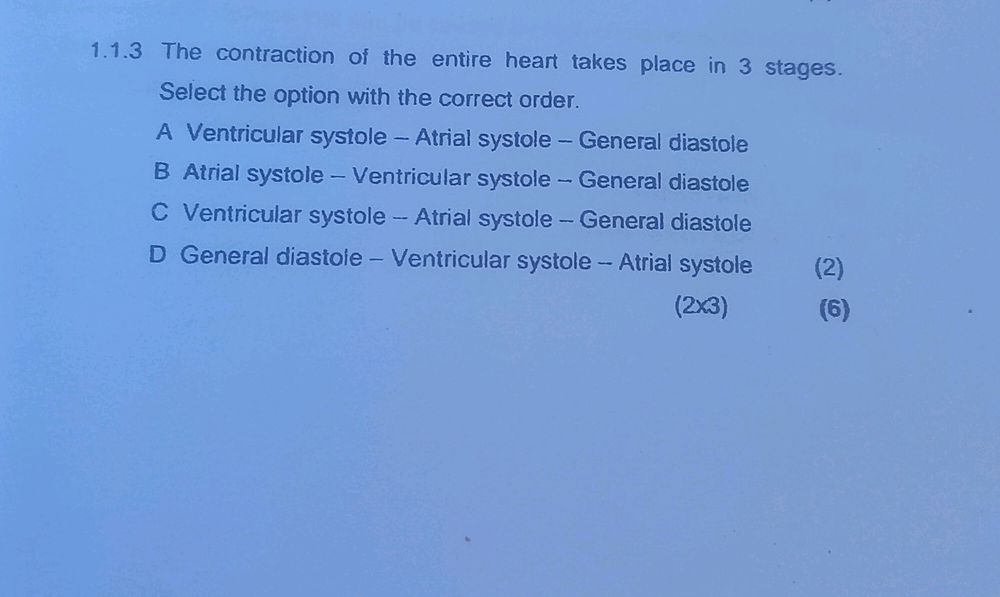 1.1.3 The contraction of the entire heart