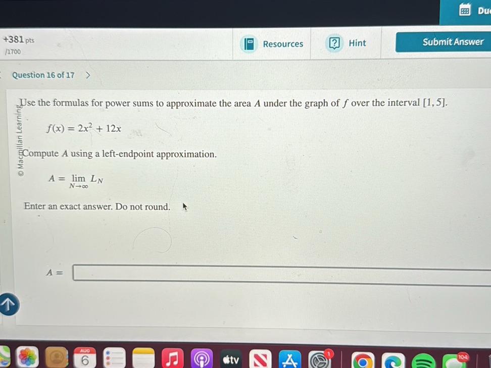 Use the formulas for power sums to | StudyX