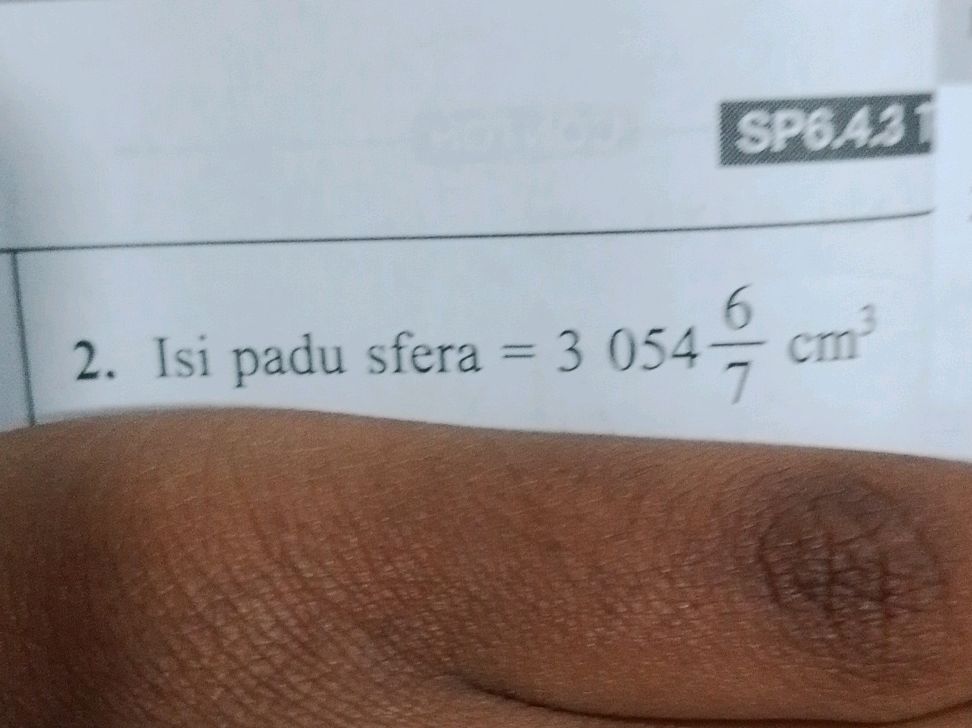 Volume of a Sphere Calculation