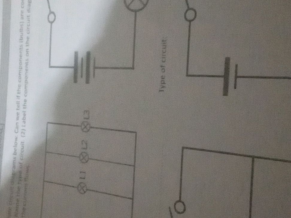 Draw circuit diagrams below. Can we tell if | StudyX