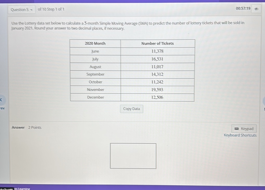Use the Lottery data set below to calculate | StudyX