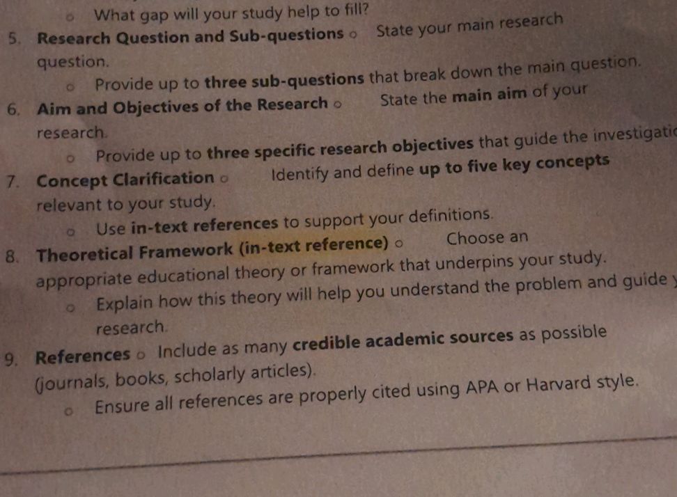 5. Research Question and Sub-questions o | StudyX