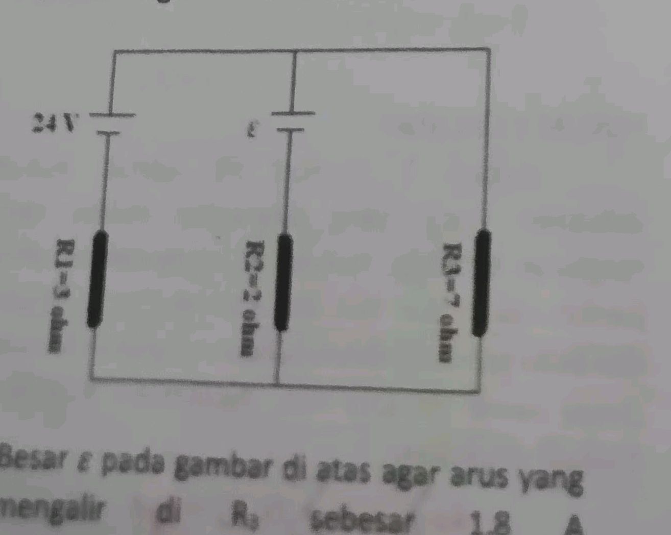 R1 = 3 $ $ R2 = 2 $ $ R3 = 7 $ $ Besar $ $ | StudyX