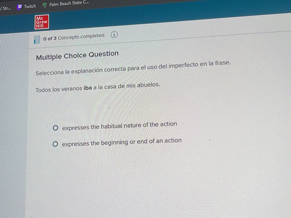Multiple Choice Question Selecciona la | StudyX