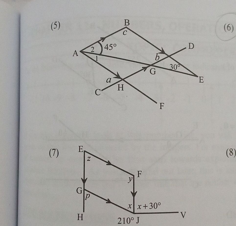 (5) Diagram with points A, B, C, D, E, F, | StudyX