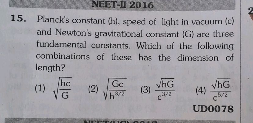 15. Planck's constant (h), speed of light in | StudyX