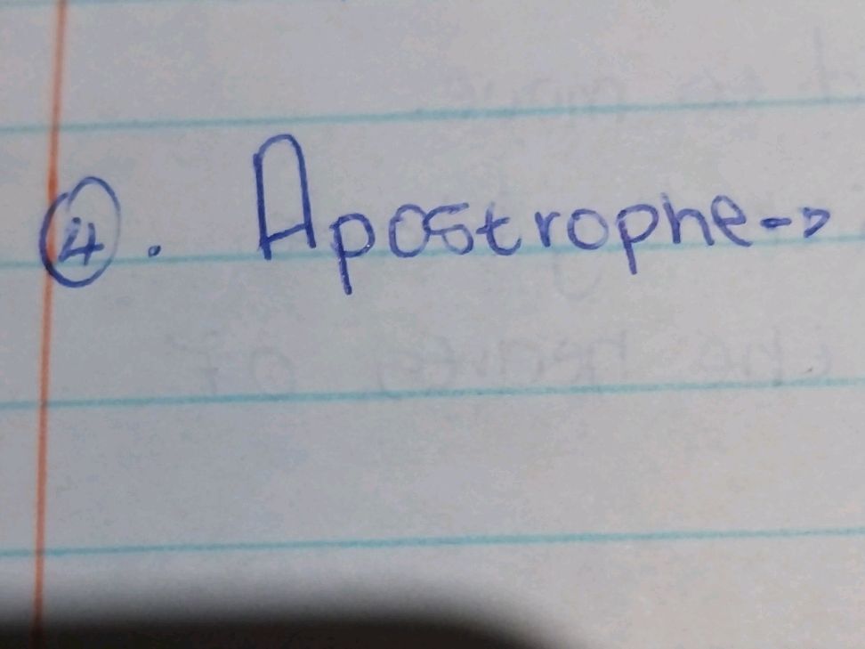 Apostrophe Definition and Usage