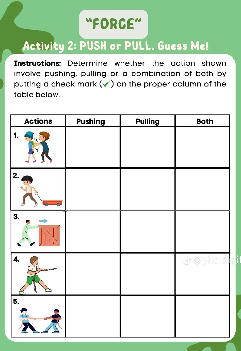 Instructions: Determine whether the action | StudyX