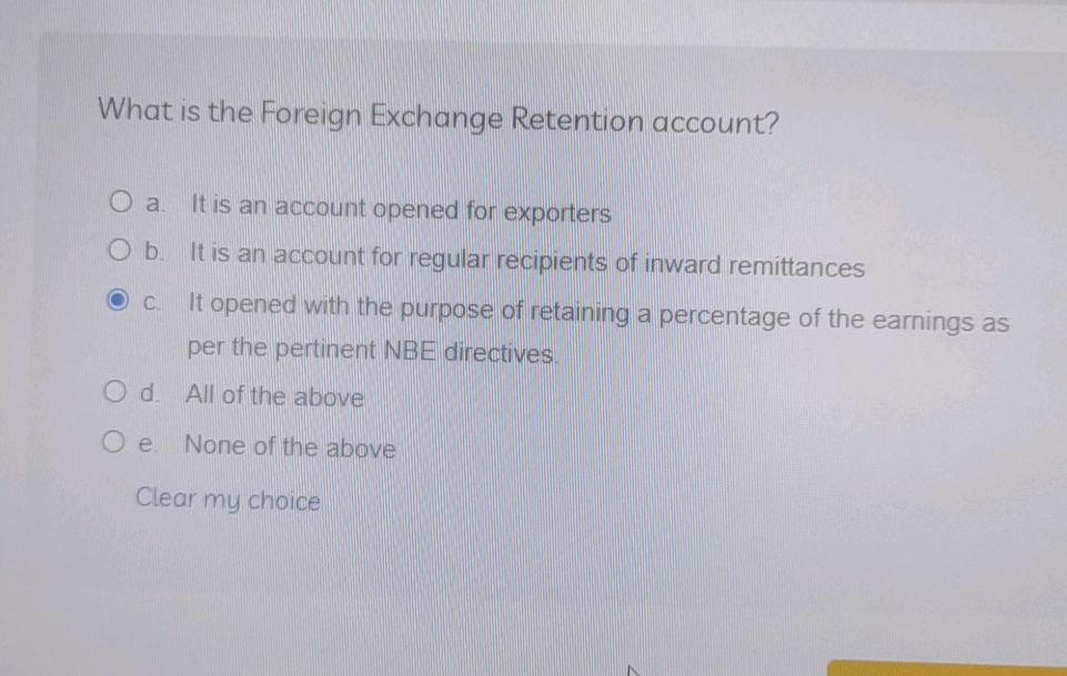 What is the Foreign Exchange Retention | StudyX