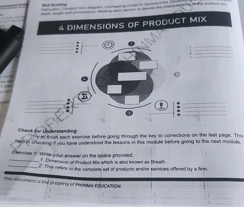 Exercise 1: Write your answer on the space | StudyX