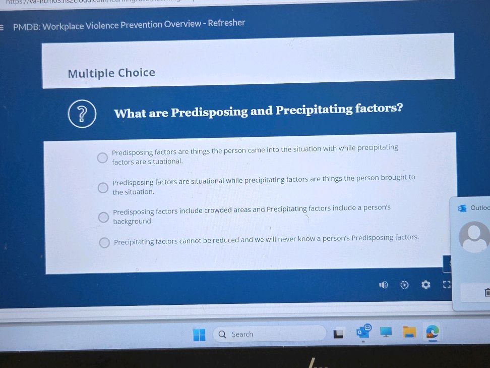 PMDB: Workplace Violence Prevention Overview | StudyX