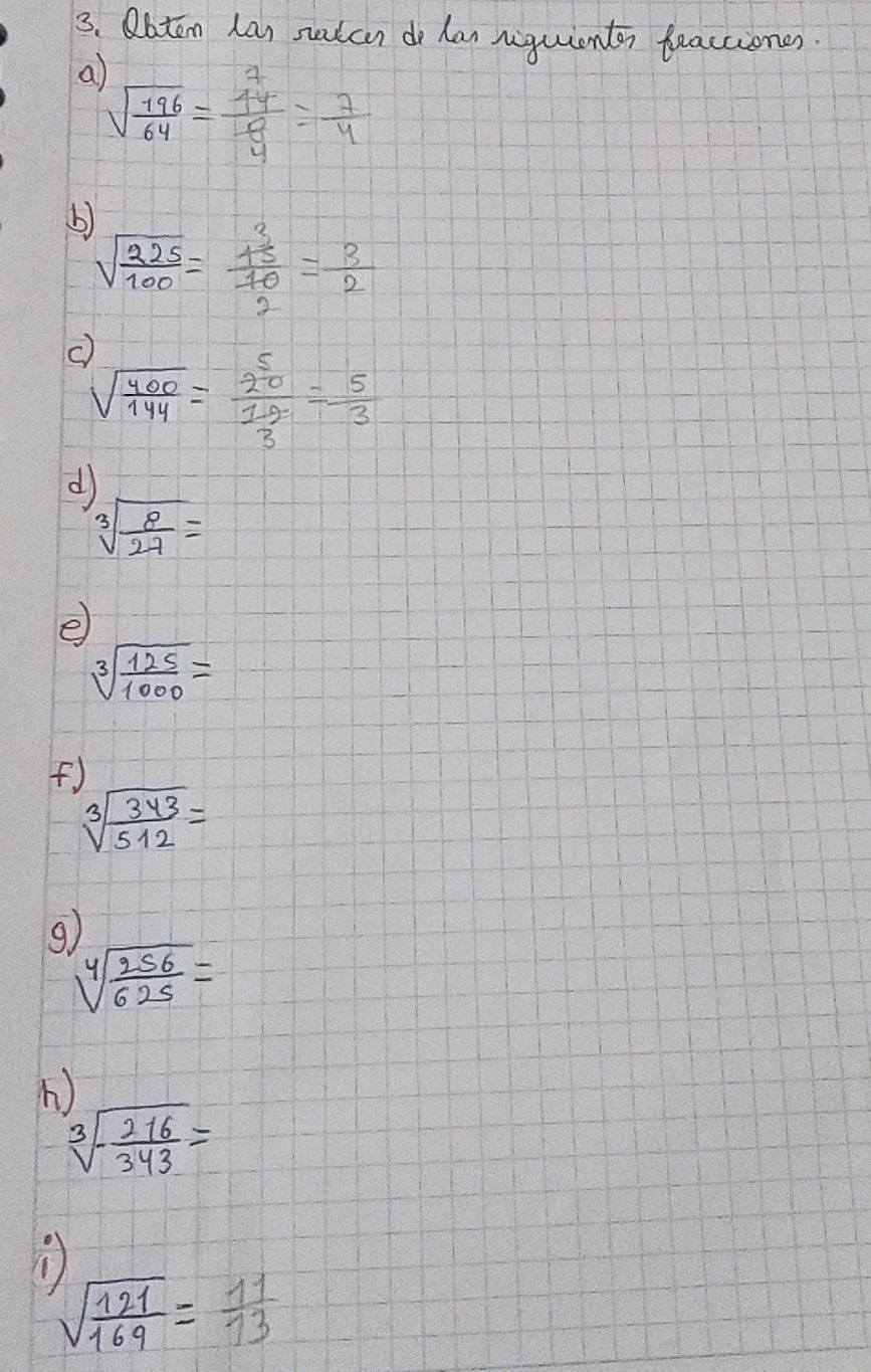 3. Obtén las reuéces de las riguienter | StudyX