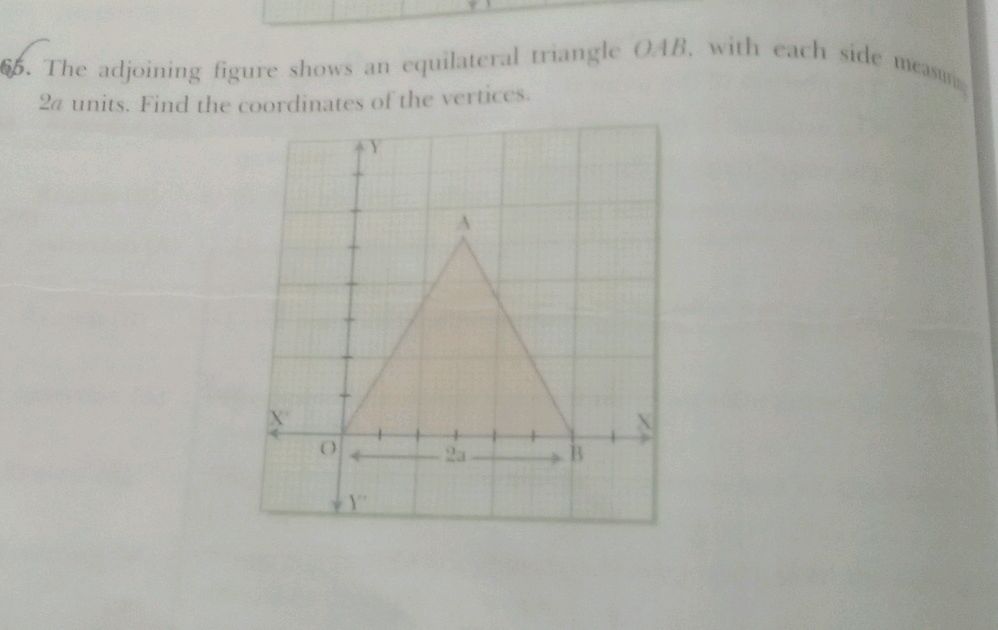 65. The adjoining figure shows an | StudyX