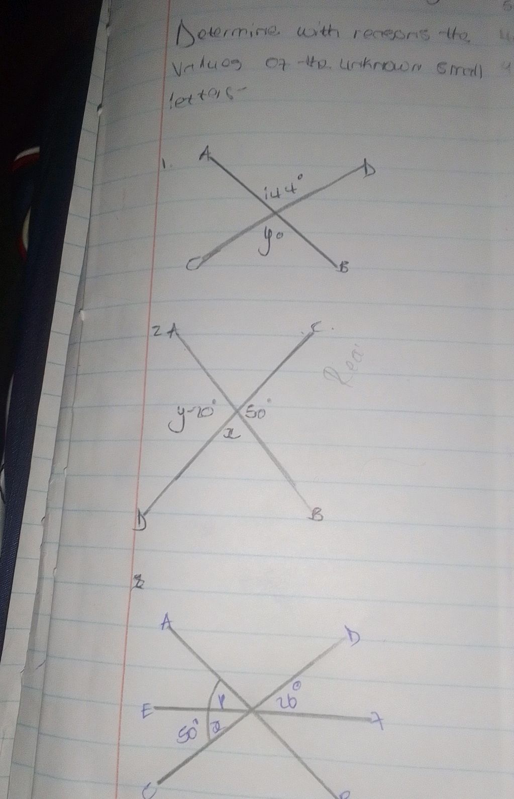 Determine with reasons the values of the | StudyX