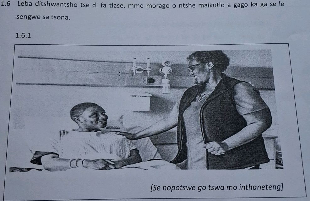 1.6 Leba ditshwantsho tse di fa tlase, mme | StudyX