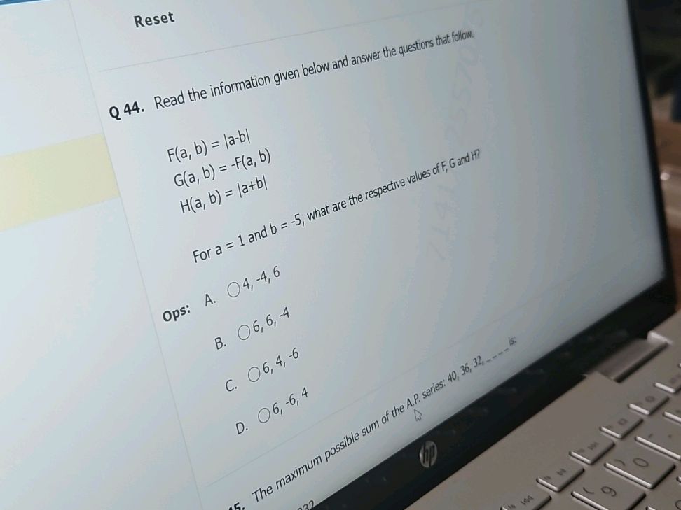 Q 44. Read the information given below and | StudyX