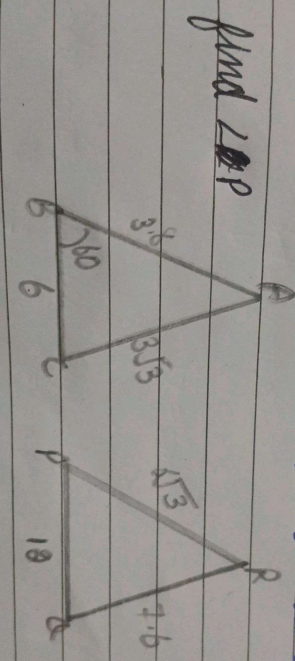 Find Angle P in Triangle Geometry Problem