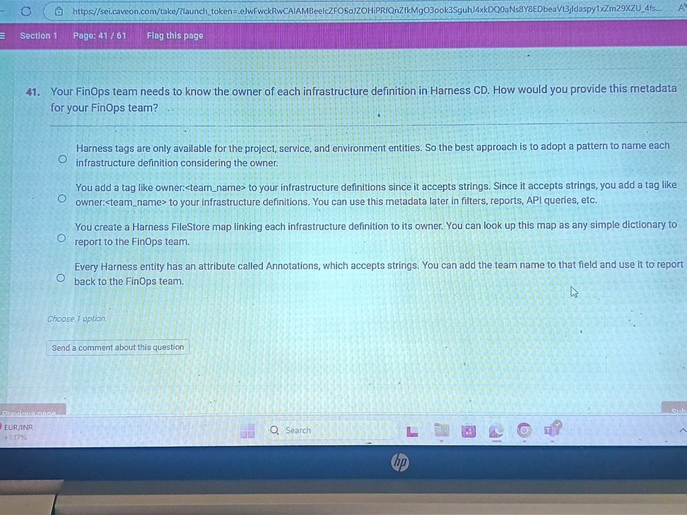 41. Your FinOps team needs to know the owner | StudyX