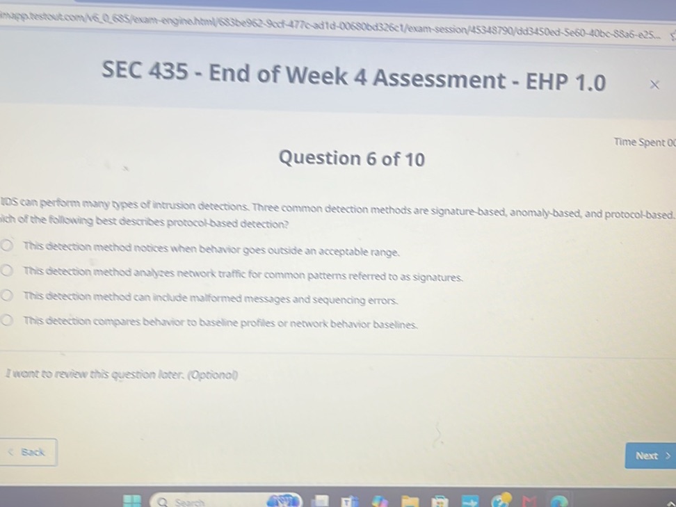 IDS can perform many types of intrusion | StudyX