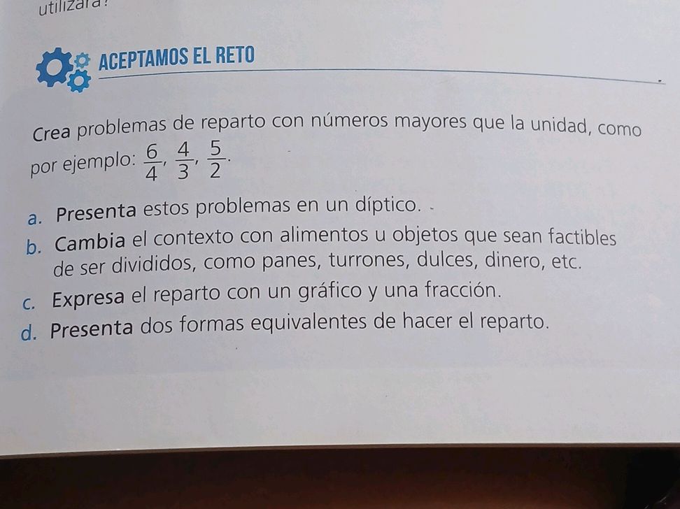 ACEPTAMOS EL RETO Crea problemas de reparto | StudyX