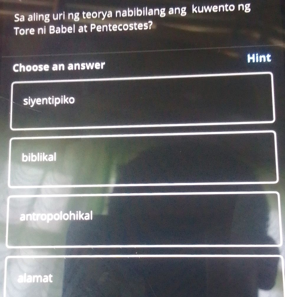 Sa aling uri ng teorya nabibilang ang | StudyX