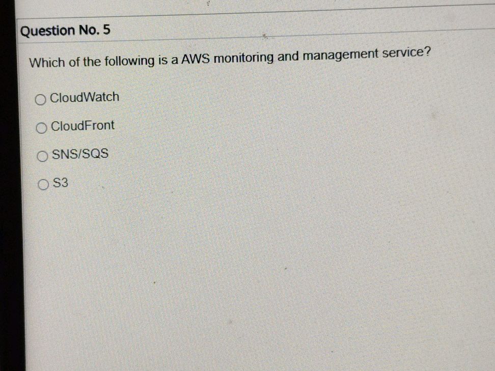 Which of the following is a AWS monitoring