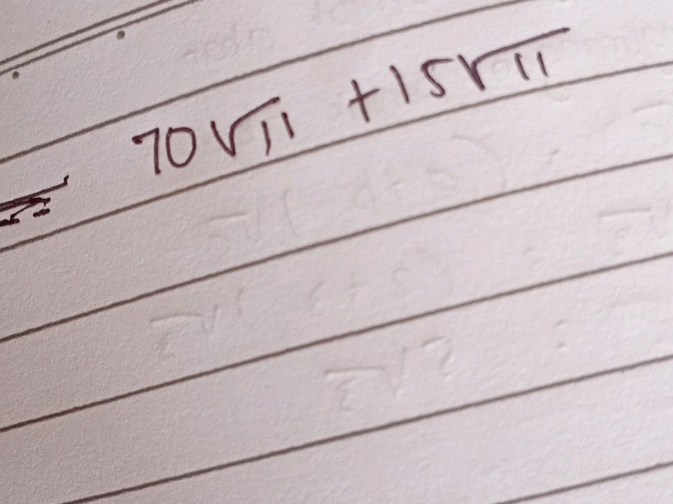 Simplifying Radical Expressions: 70√11 + | StudyX