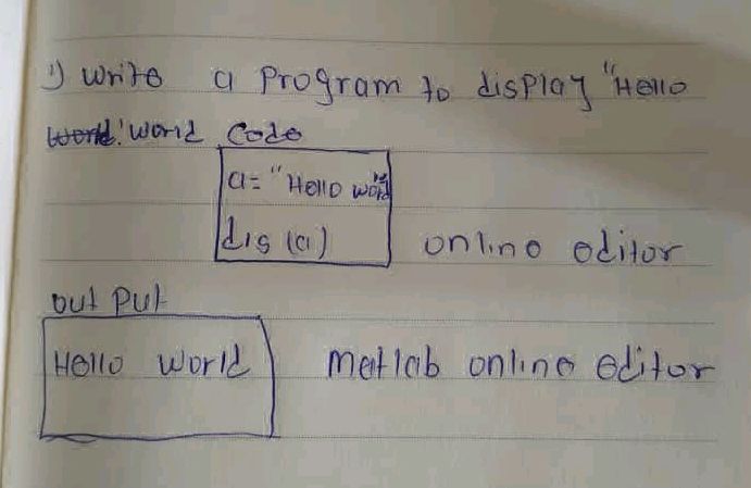 1) write a Program to display "Hello world!" | StudyX