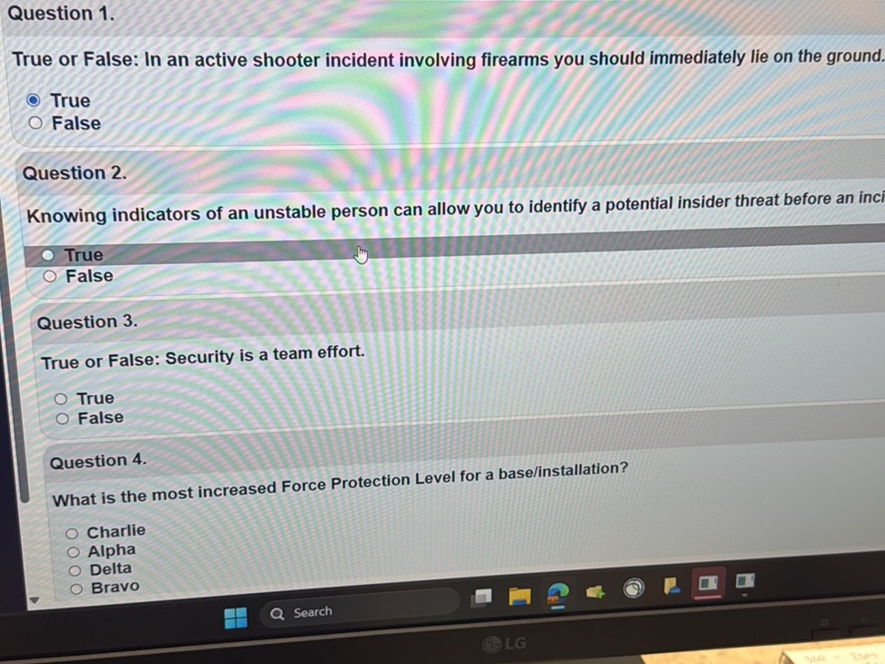 Question 1. True or False: In an active | StudyX