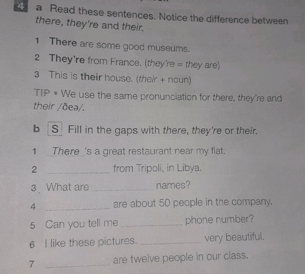 a Read these sentences. Notice the | StudyX