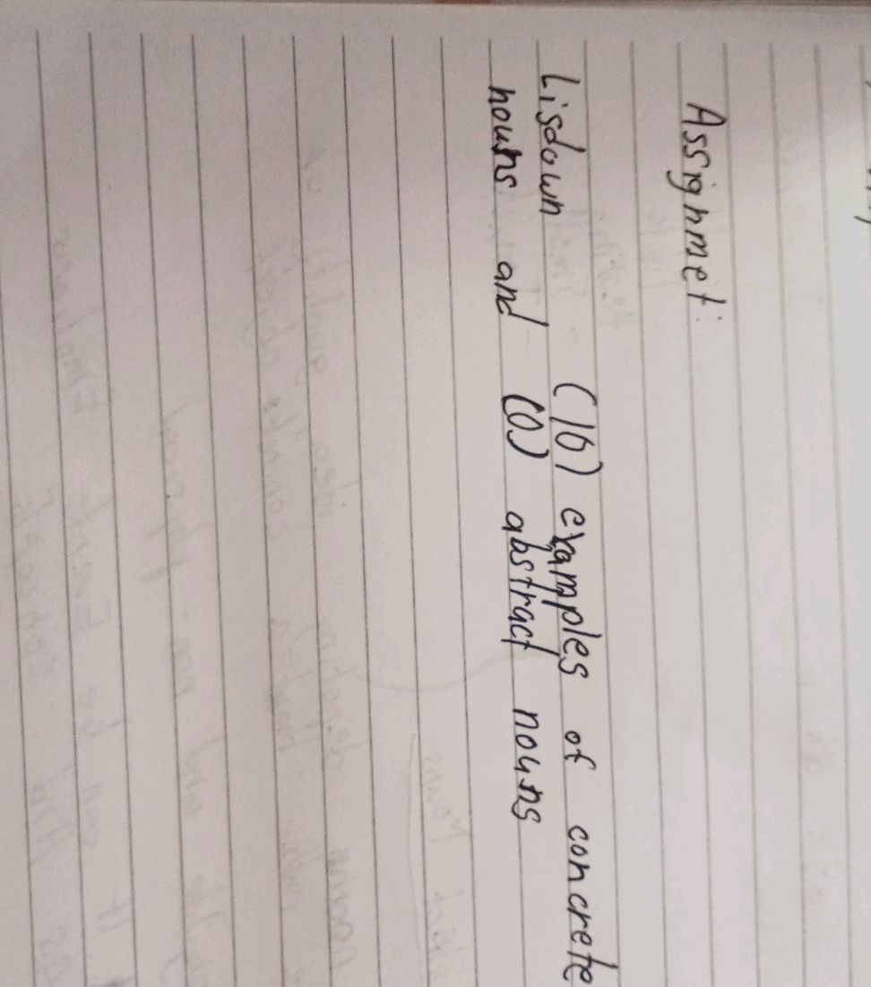 Assignment: List down (10) examples of | StudyX