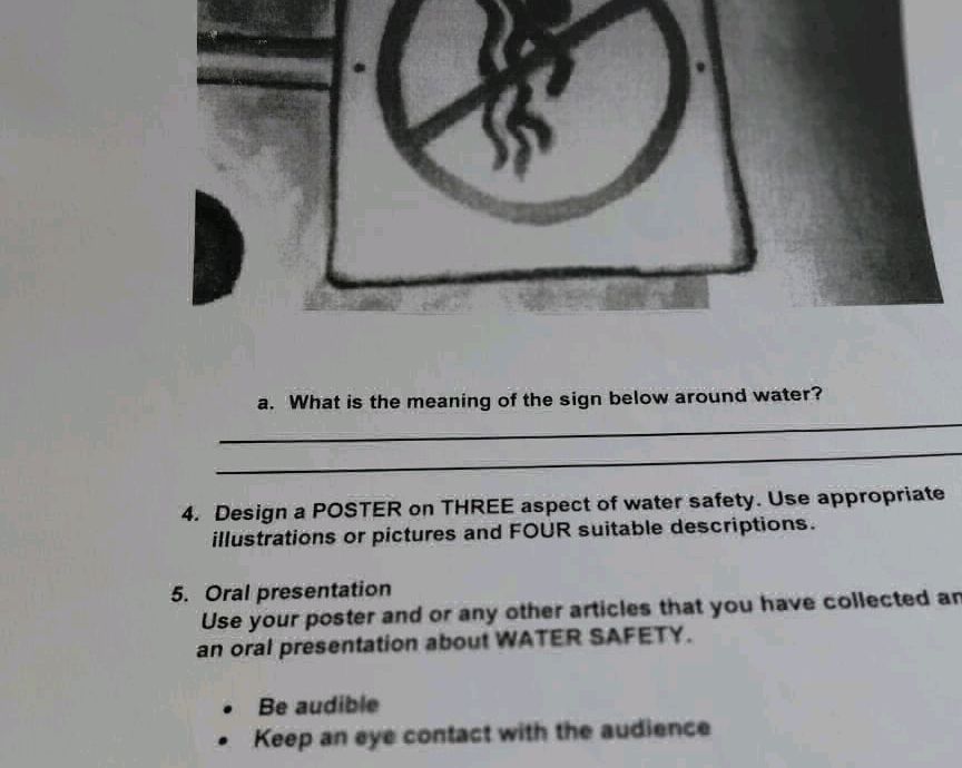 a. What is the meaning of the sign below