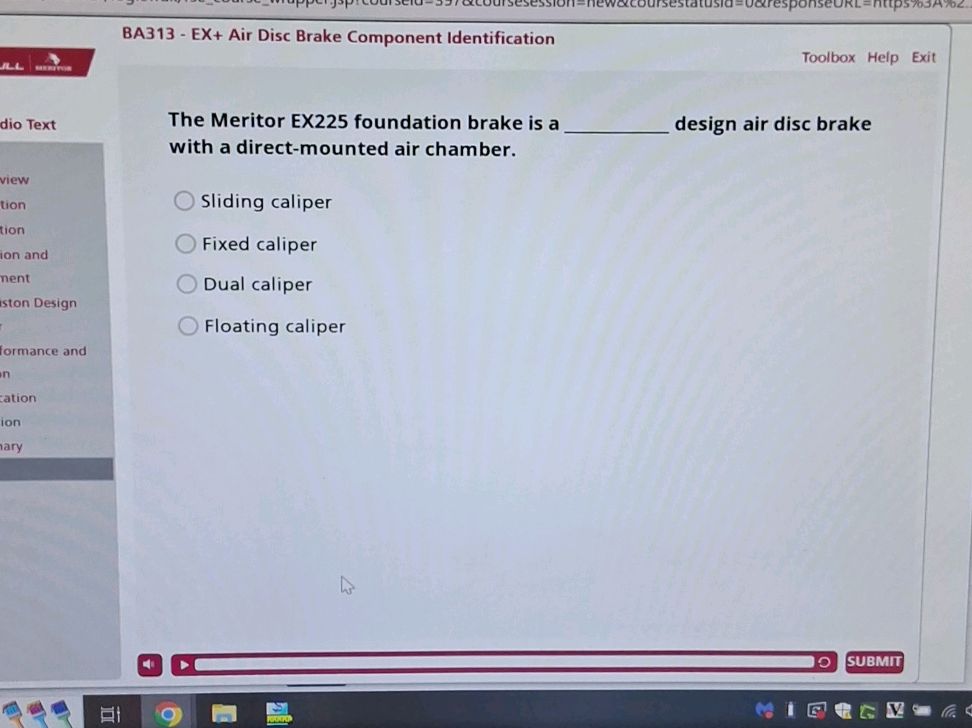 The Meritor EX225 foundation brake is a