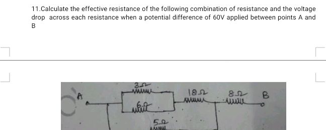 Calculate the effective resistance of the